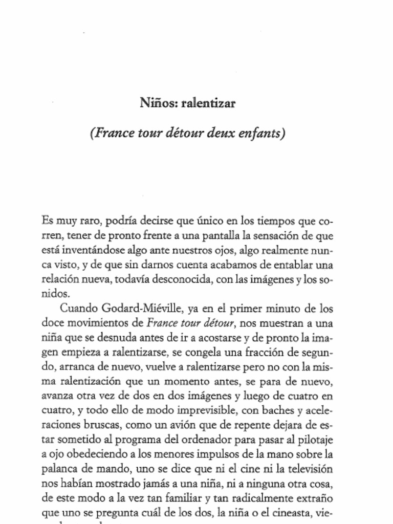 Nadie Como Godard - Cap - Niños - Ralentizar - Alain Bergala - Pags 45 ...