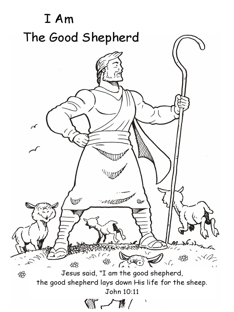 I Am The Good Shepherd E-Coloring Book | PDF | Shepherd | Heaven