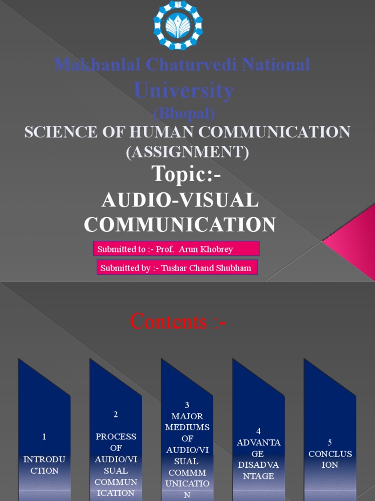 Audio Visual Communication | PDF | Communication | Human Communication