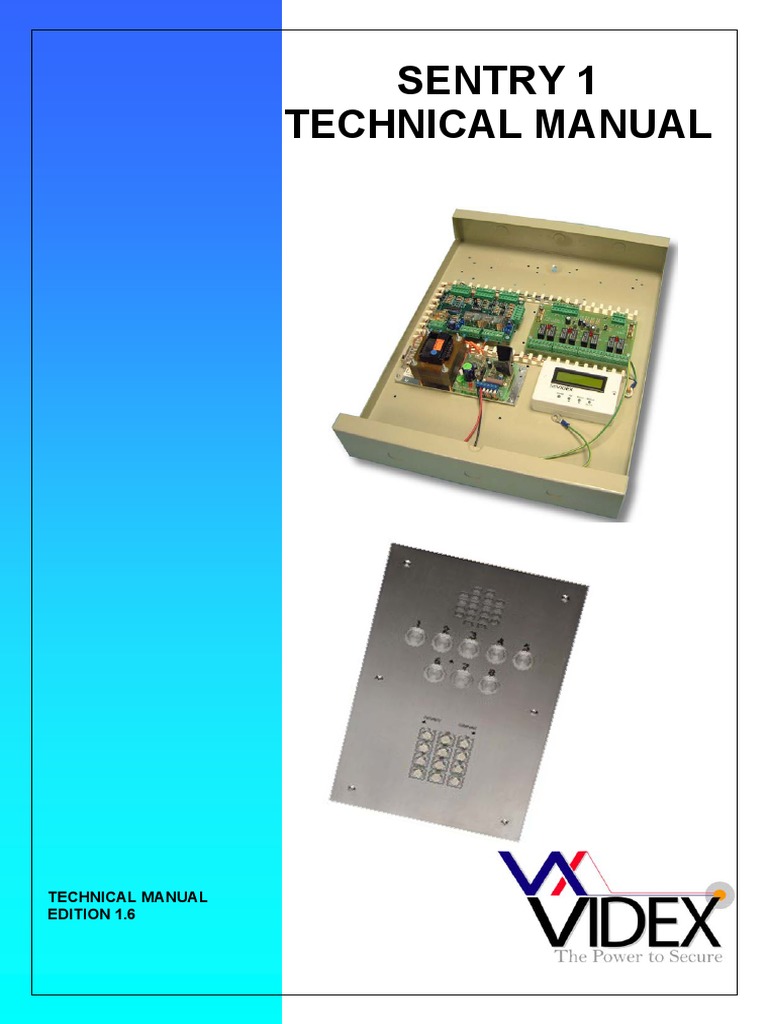 Sentry 1 Technical Manual | PDF | Power Supply | Relay