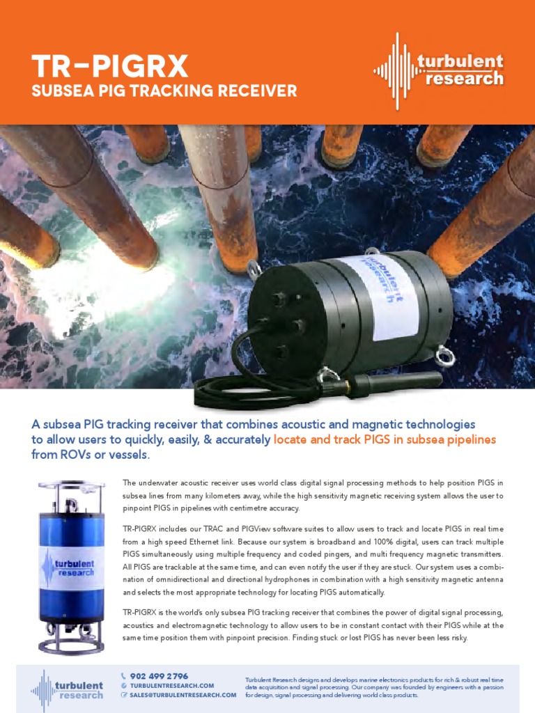 Tr-Pigrx: Subsea PIG Tracking Receiver | PDF | Microphone | Acoustics