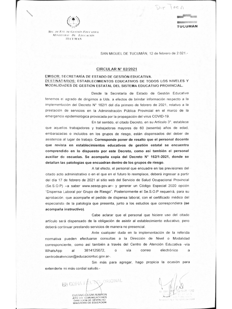 Circular 02 - 2021 | PDF