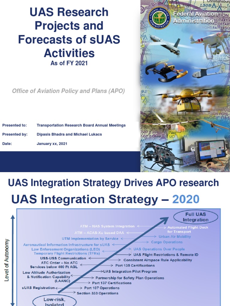 UAS Research Projects and Forecasts of sUAS Activities | Download Free ...