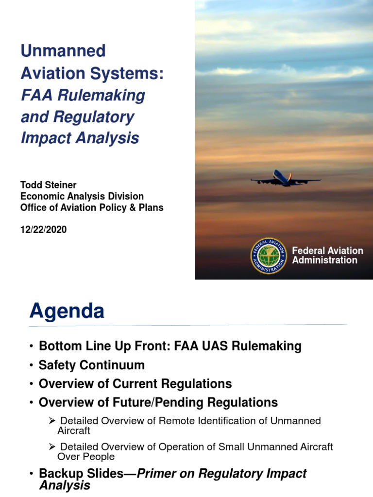 TRB FAA UAS Regulations and Rulemaking 01082021 | PDF | Unmanned Aerial ...