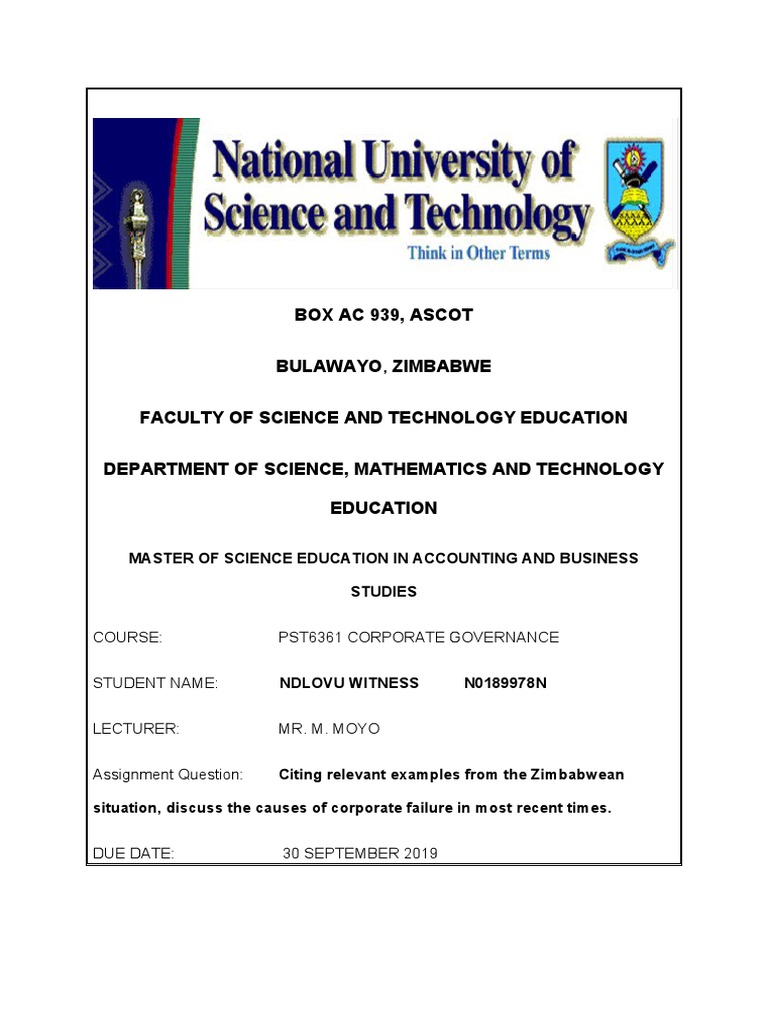 Causes of Corporate Failure | PDF | Corporate Governance | Whistleblower