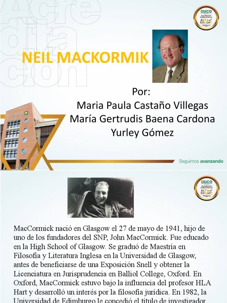 Exposición Neil Maccornick | PDF | Juez | Racionalidad