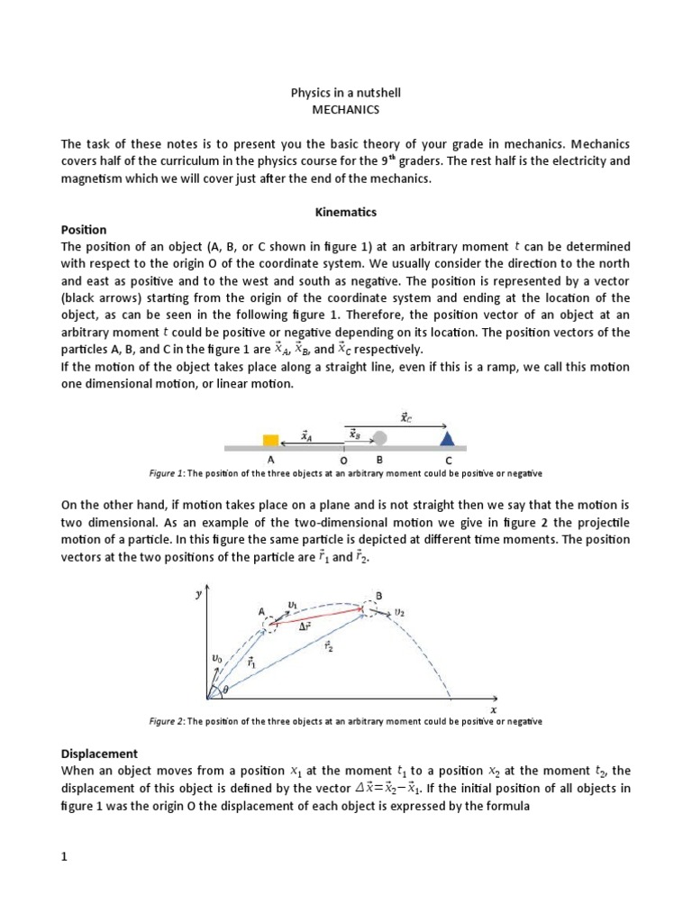 Physics Fundamentals: An Introduction to Mechanics | PDF | Acceleration ...