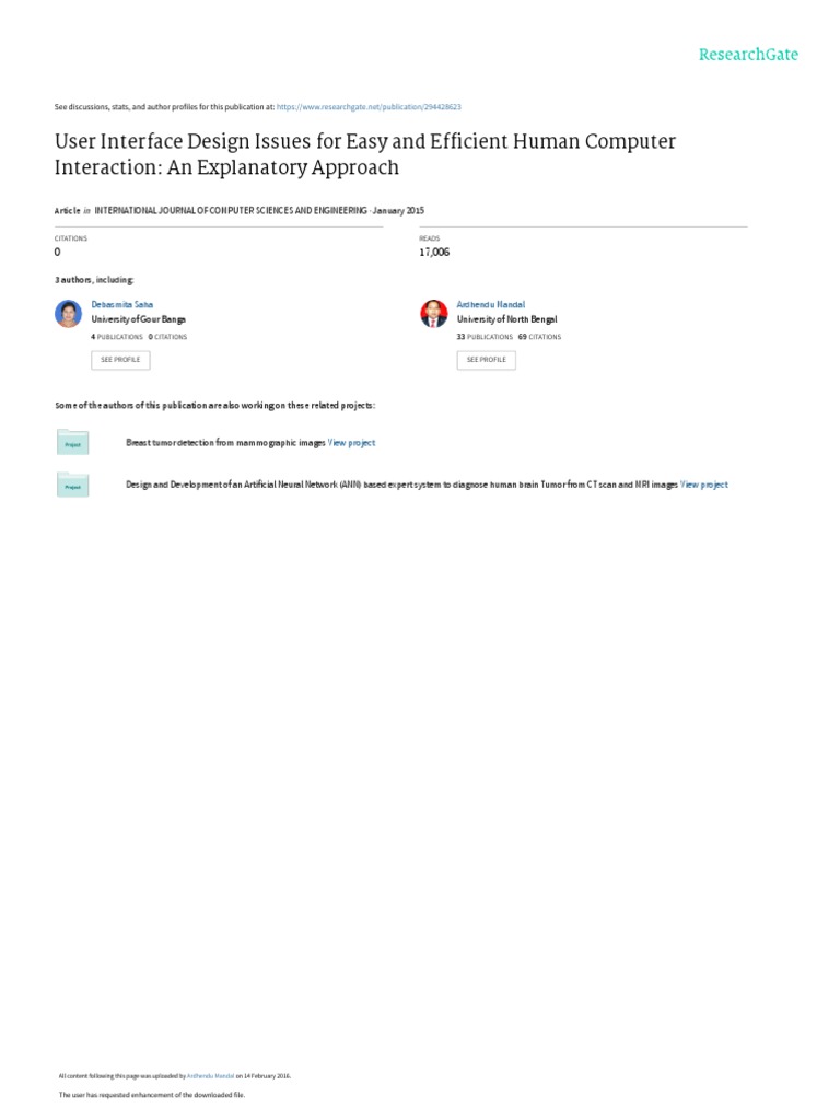 User Interface Design An Explanatory Approach | PDF | Graphical User ...
