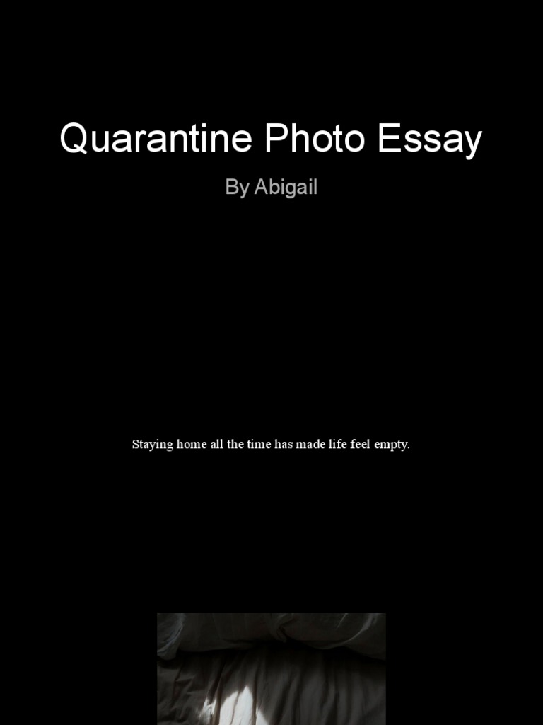 Quarantine Photo Essay | PDF