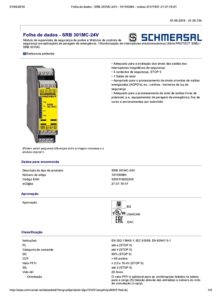Datasheet SRB 301MC 24V | PDF