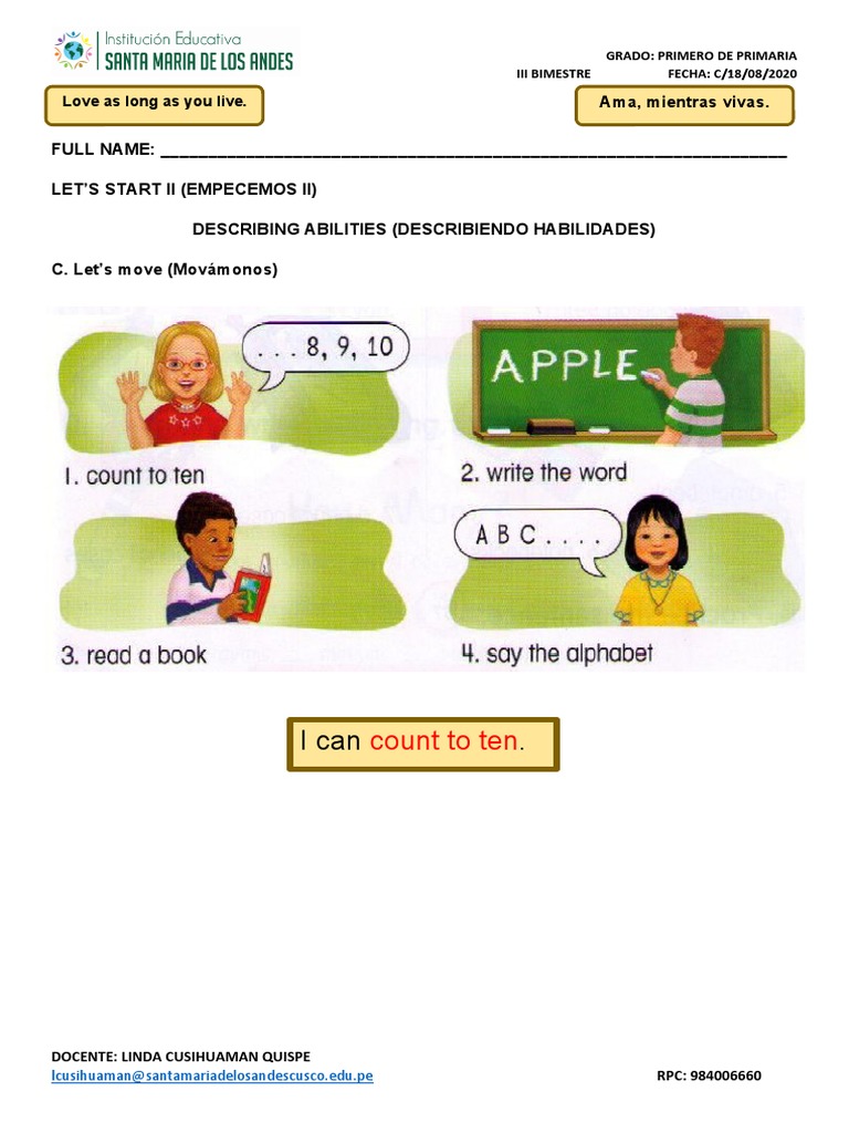 Describing Abilities | PDF