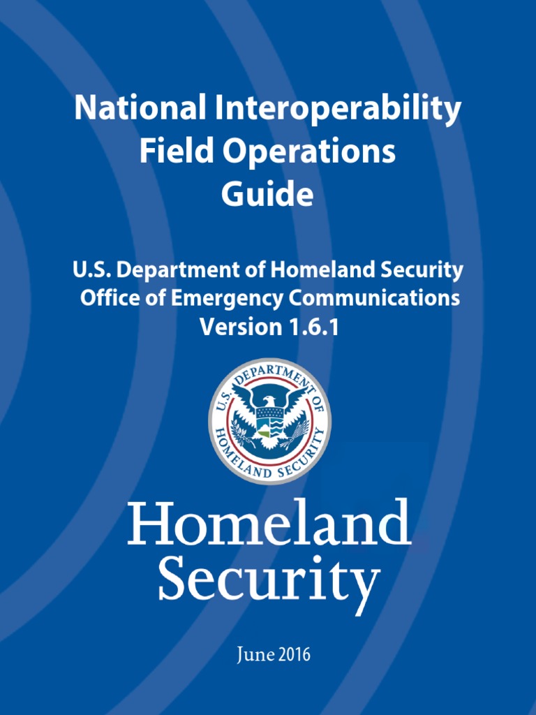National Interoperability Field Operations Guide v1 6 1 | PDF | Federal ...