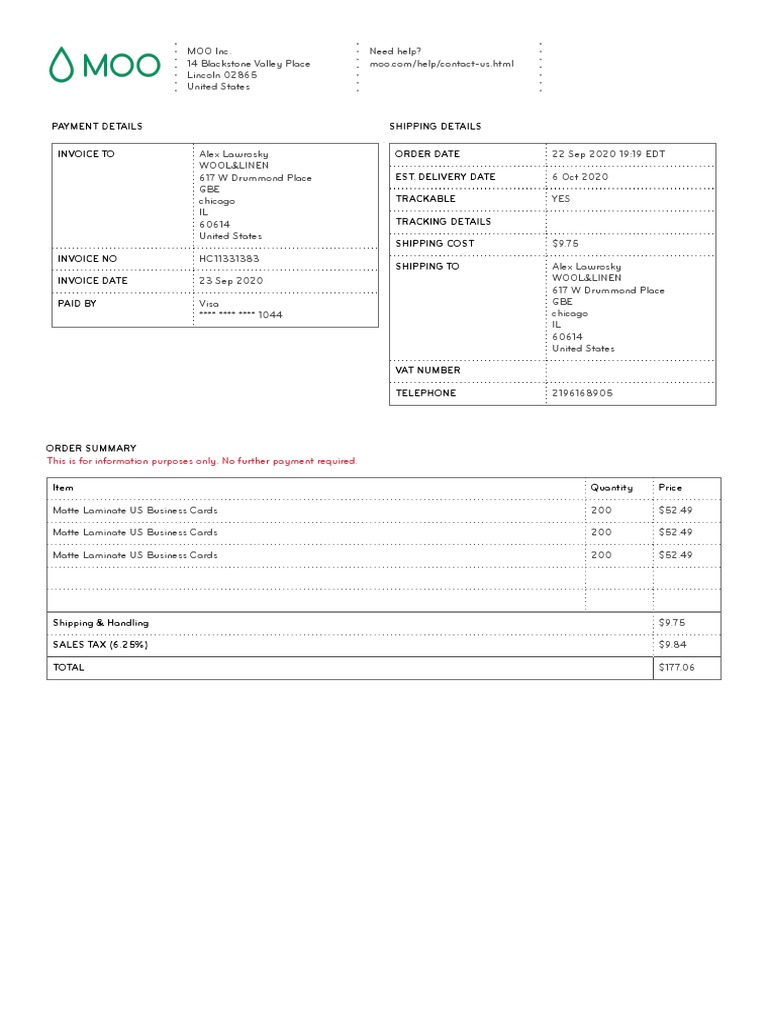 Moo Receipt 1 | PDF | Invoice | Receipt