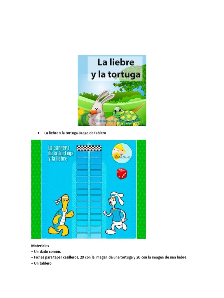 La Liebre y La Tortuga | PDF