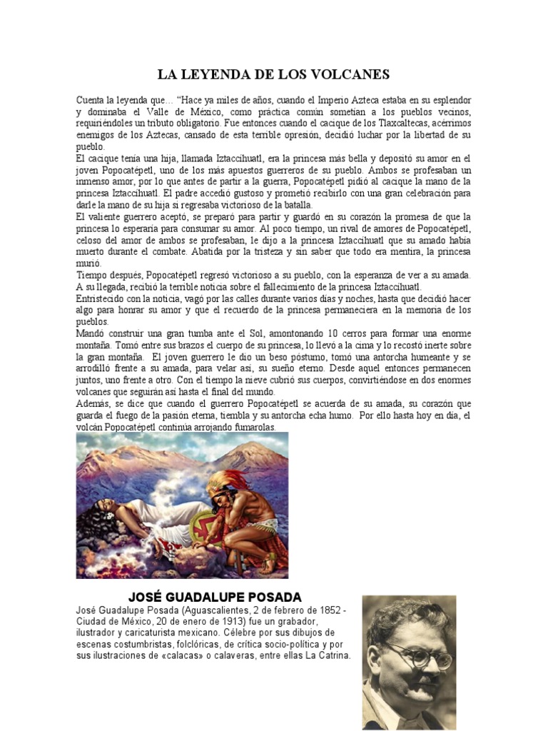 La Leyenda de Los Volcanes | PDF | Pinturas