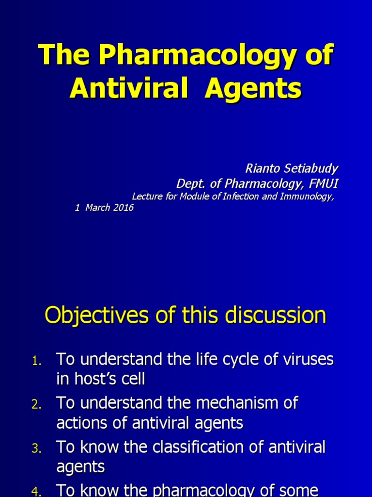 Slide - K-27 - Farmakologi Antivirus | PDF | Management Of Hiv/Aids | Antiviral Drug