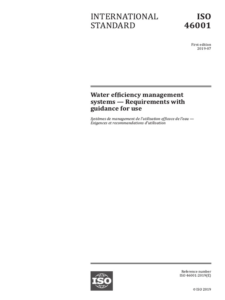 Iso 46001-2019 | PDF | Reclaimed Water | Efficient Energy Use