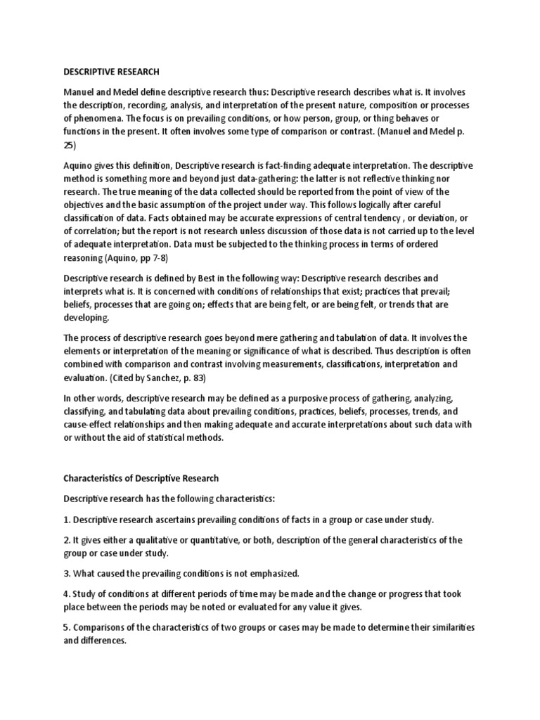 Descriptive Book | Download Free PDF | Survey Methodology | Experiment