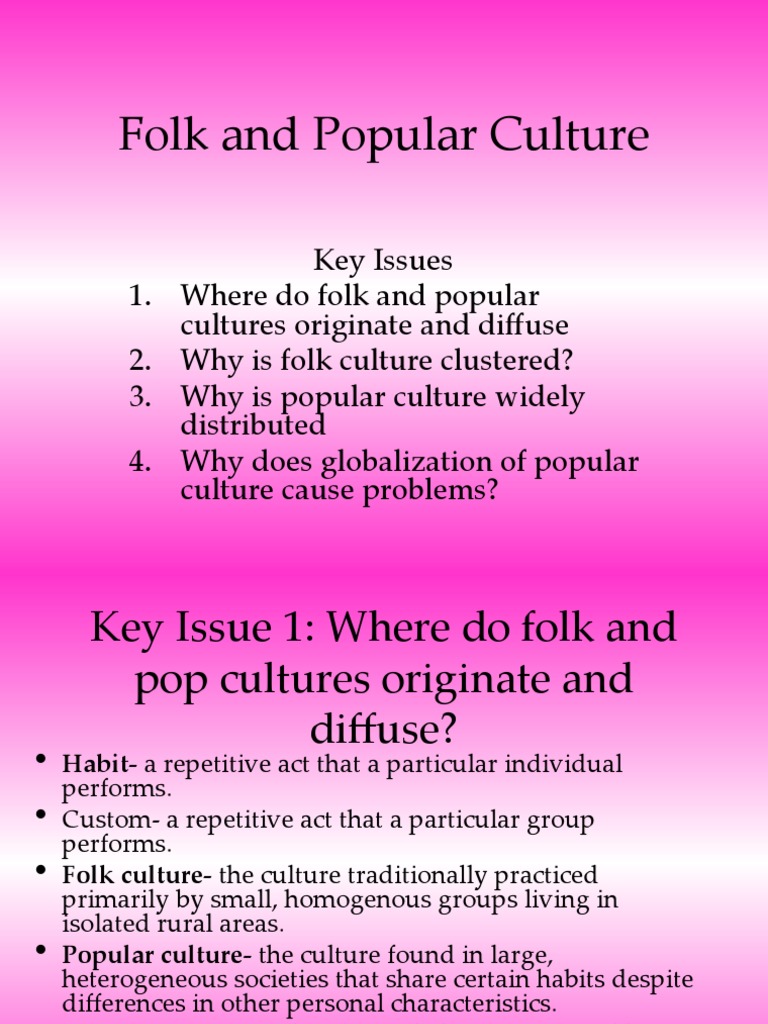 Chapter 4 Folk and Pop Culture | PDF | Folklore | Foods