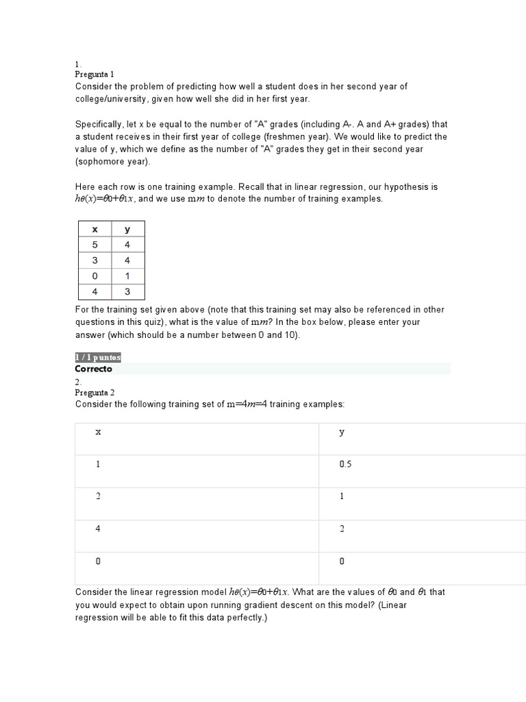 PR Semana 1 Machine Learning | PDF | Regression Analysis | Linear ...