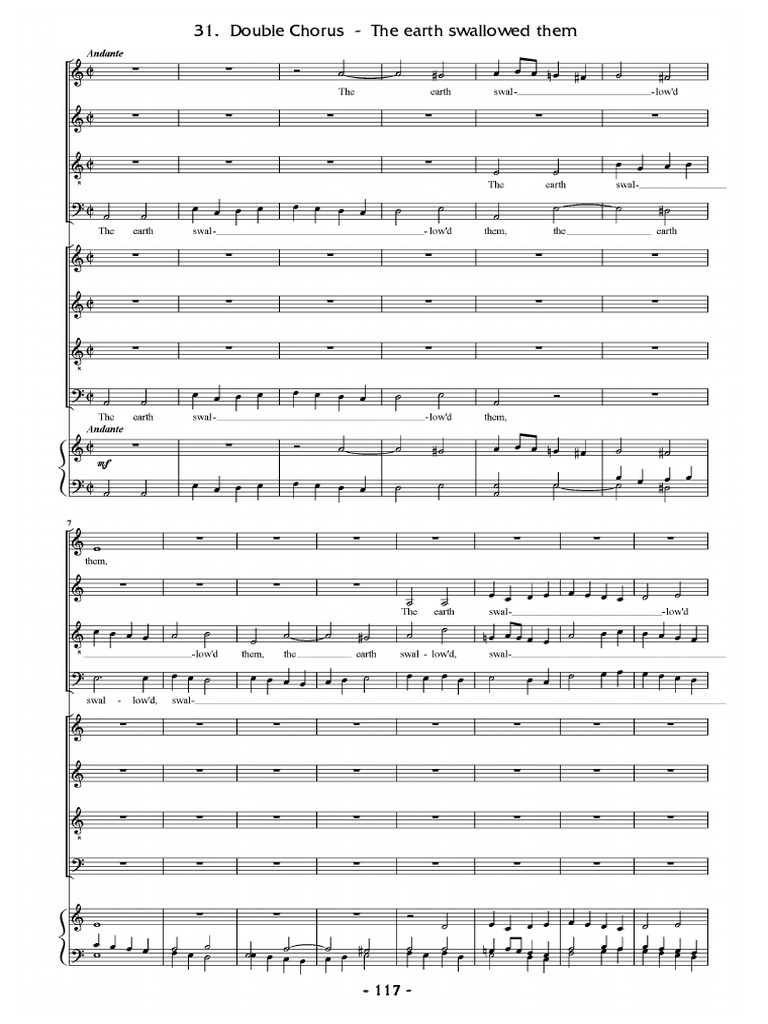 Israel in Egypt Vocal Score 4 of 4 | PDF | Latin Script