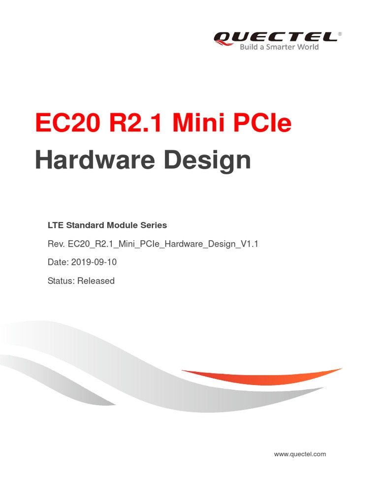 Ec20 R2.1 Mini Pcie: Hardware Design | PDF | General Packet Radio ...