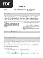 Detailed Lesson Plan in Mathematics 3 | PDF | Multiplication | Teaching ...