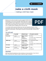 CDC - Cloth Face Mask | PDF | Clothing | Textiles