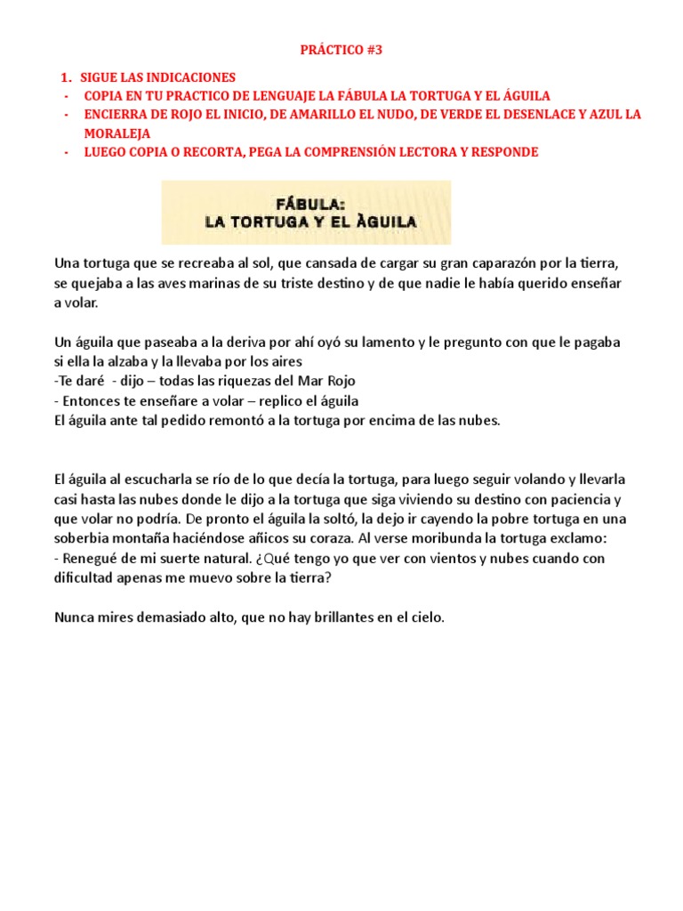 Practico 3 La Fabula | PDF