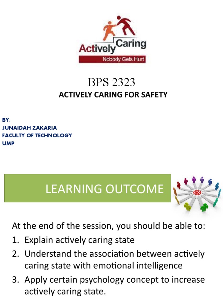 Lecture 12 - Actively Caring For Safety | PDF | Self Esteem | Self Efficacy