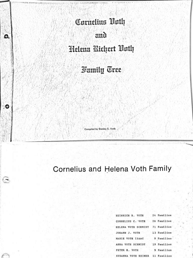 Voth Family Tree