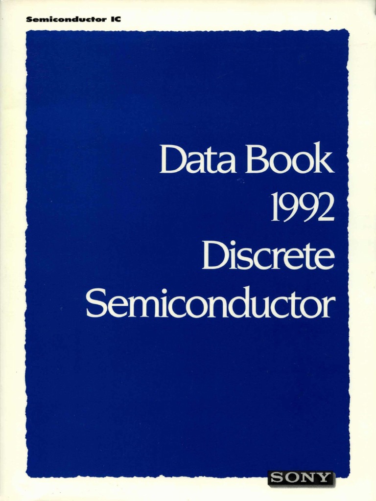1992 Sony Discrete Semiconductor Data Book | PDF | Field Effect ...