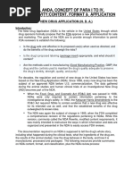 FDA ANDA Checklist | PDF