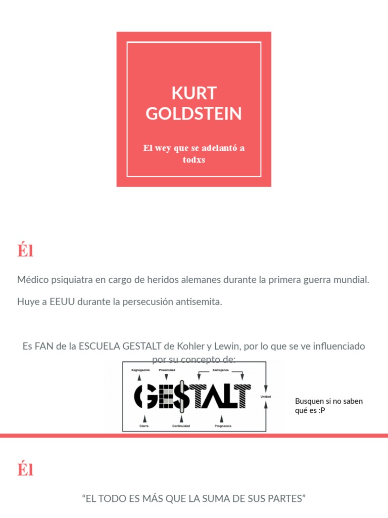 Kurt Goldstein | PDF