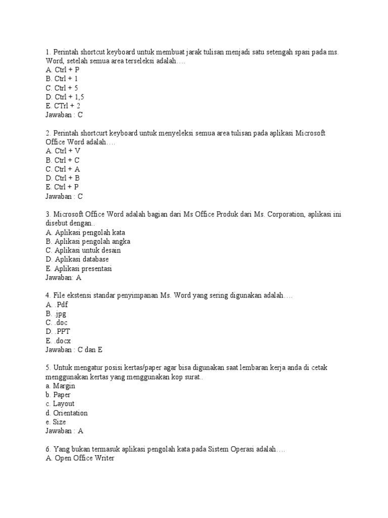 Jawaban Soal Simdig | PDF | Seni | Komputer