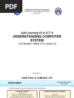 WEEK 1 TLE9 - Q1 - Mod1 - Introduction To Computer v2 | PDF | Laptop | Input/Output