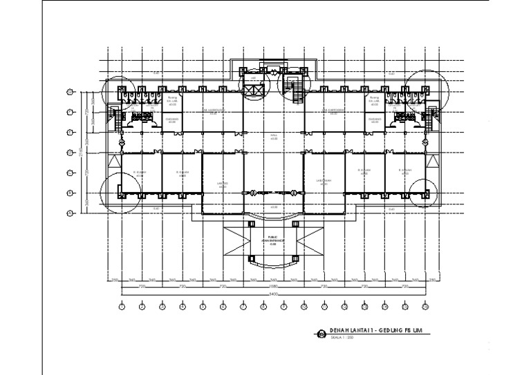 Denah Lantai 1 Gedung FIS UM | PDF
