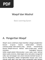 Macam-Macam Waqaf dalam Al-Quran | PDF