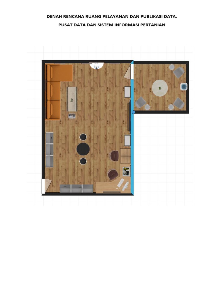 Denah Rencana Ruang Pelayanan Dan Publikasi Data | PDF