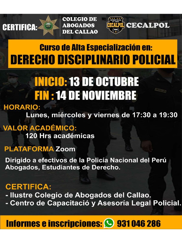 Derecho Disciplinario Policial Pdf