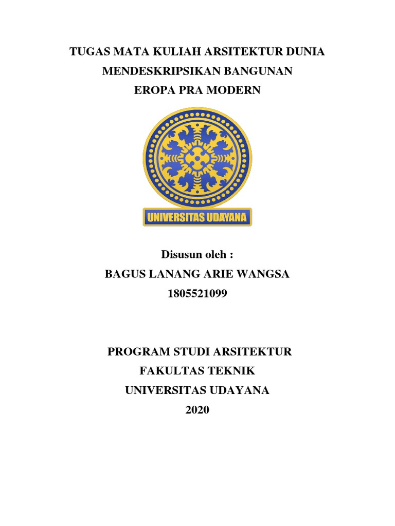 Bagus Lanang Arie Wangsa - Tugas Arsi Klasik2 | PDF