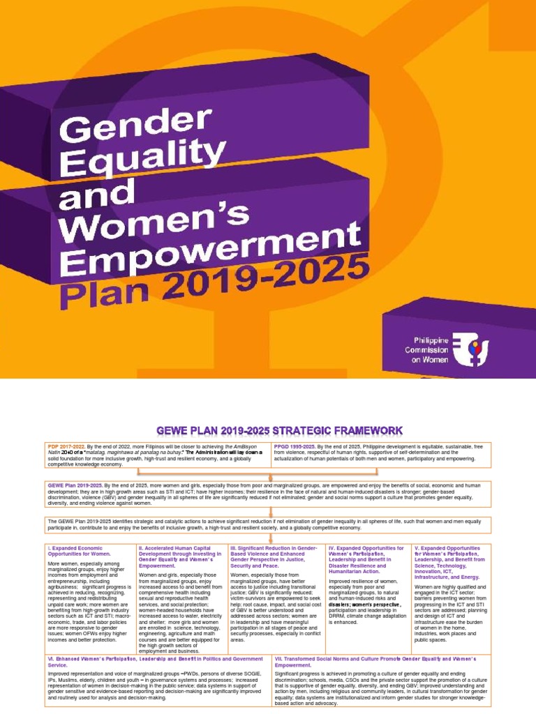 GEWE Plan 2019-2025 Overview | PDF | Empowerment | Poverty Reduction