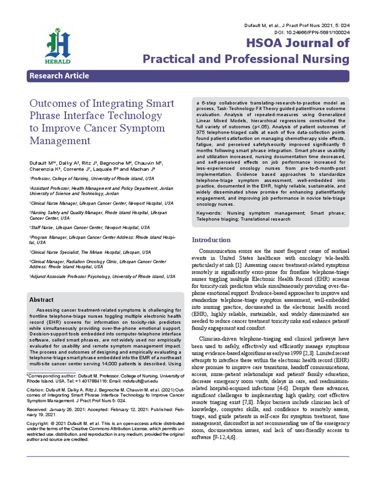 Outcomes of Integrating Smart Phrase Interface Technology To Improve ...