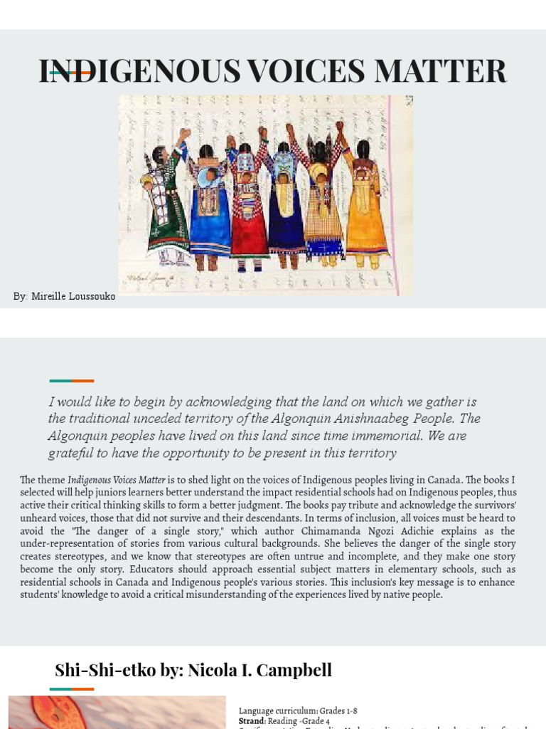 Indigenous Voices Matter | Download Free PDF | Curriculum | Reading ...