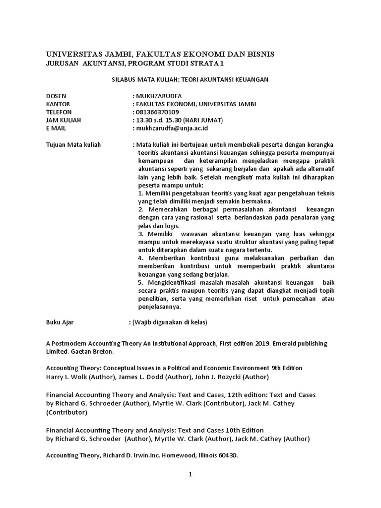 Sap Teori Akt | PDF | Karier & Perkembangan