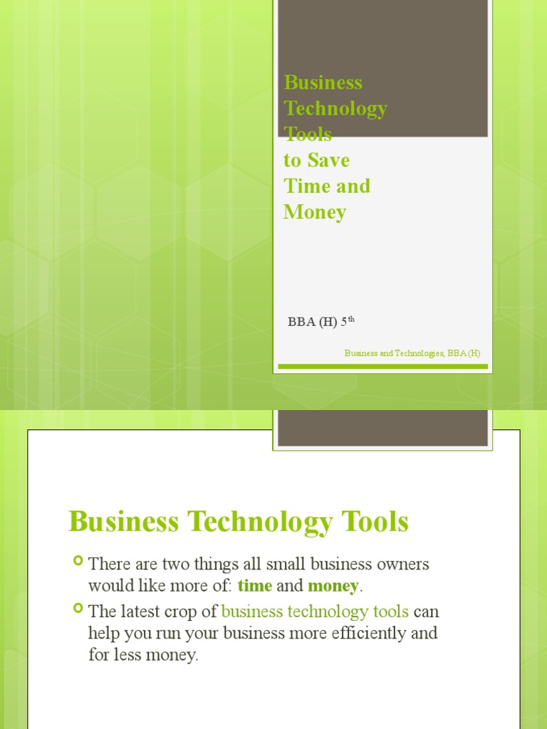 Business Technology Tools | PDF | Customer Relationship Management ...