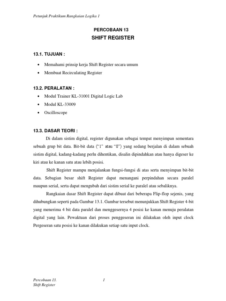 Shift Register | PDF
