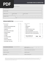 2018 Uber Chicago Vehicle Inspection Form | PDF | Vehicles | Car