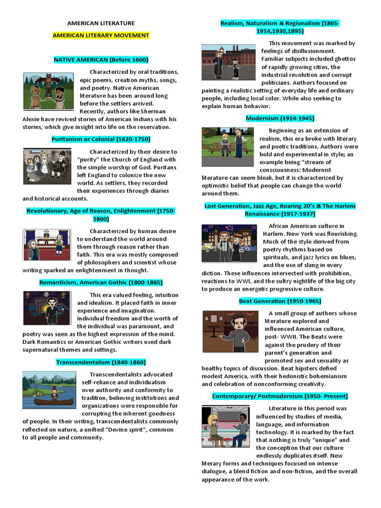 American Literature | PDF | Transcendentalism | Realism (Arts)