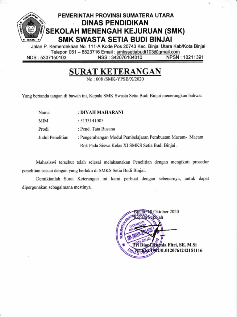 Scan Surat Keterangan | PDF